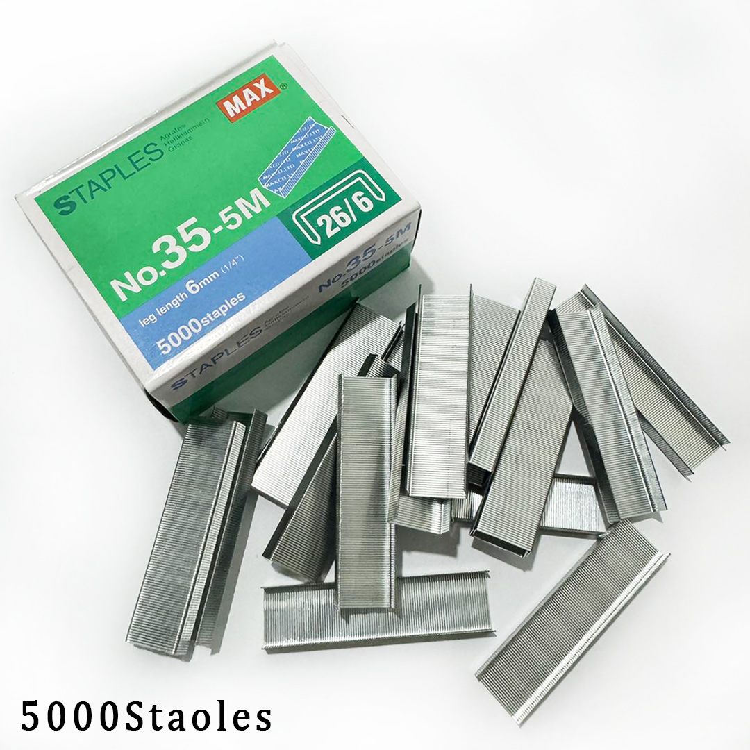 5000pcs/1box Staple Wire No.35-5m Leg length 6mm(1/4”) Office School ...