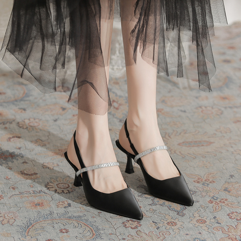 「KAEVE」2025 elegant 2 inch suede stiletto slip on pointed toe heels for ...