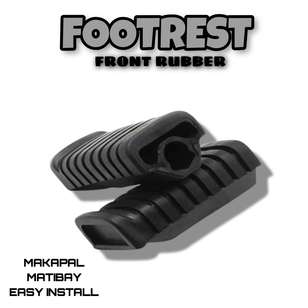 HONDA XRM 155 - Footrest Front Rubber | Black Color ( 1 pair ) | Shopee ...
