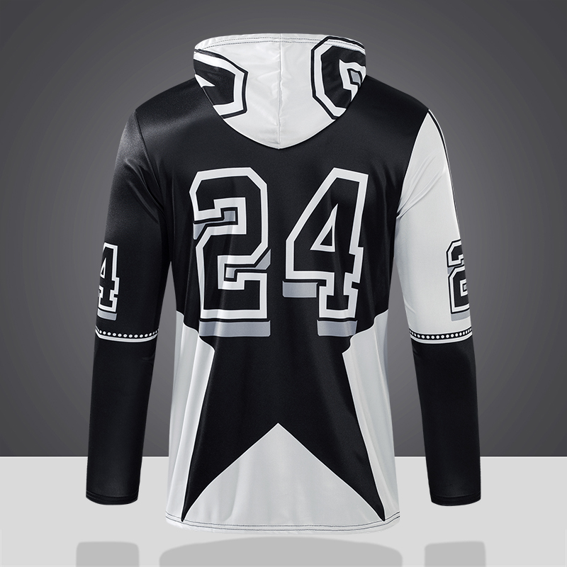 Motorcycle jersey Hood Full T-shirt Longsleeve Shirt cycling Hoodie for men cycling wear ...