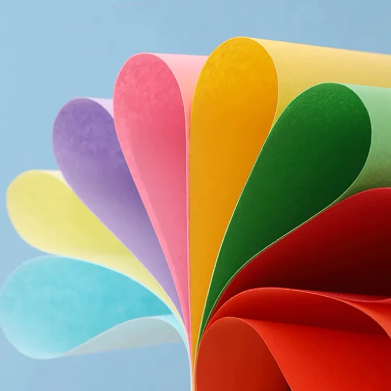 100 Sheets A4 Printable Colored Paper DIY Folding Colored Paper Gifts ...