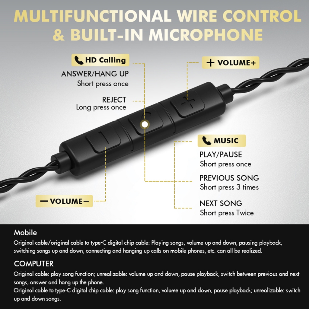 Popcorn BASS X8 PRO High Bass HiFi In-Ear Earphones Removable Mic Type ...