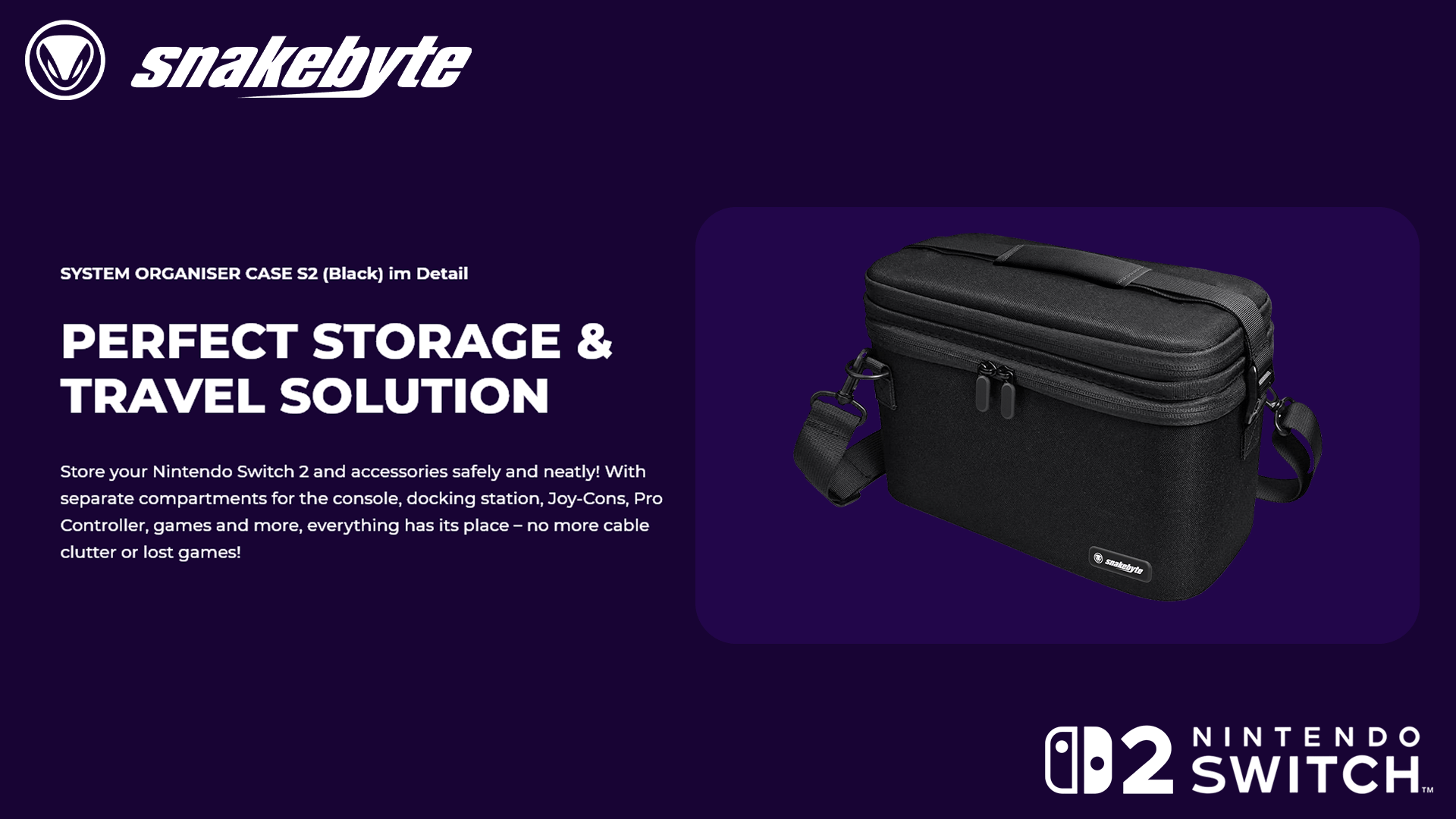 Snakebyte System Organizer Case for Nintendo Switch 2 | Shopee Philippines