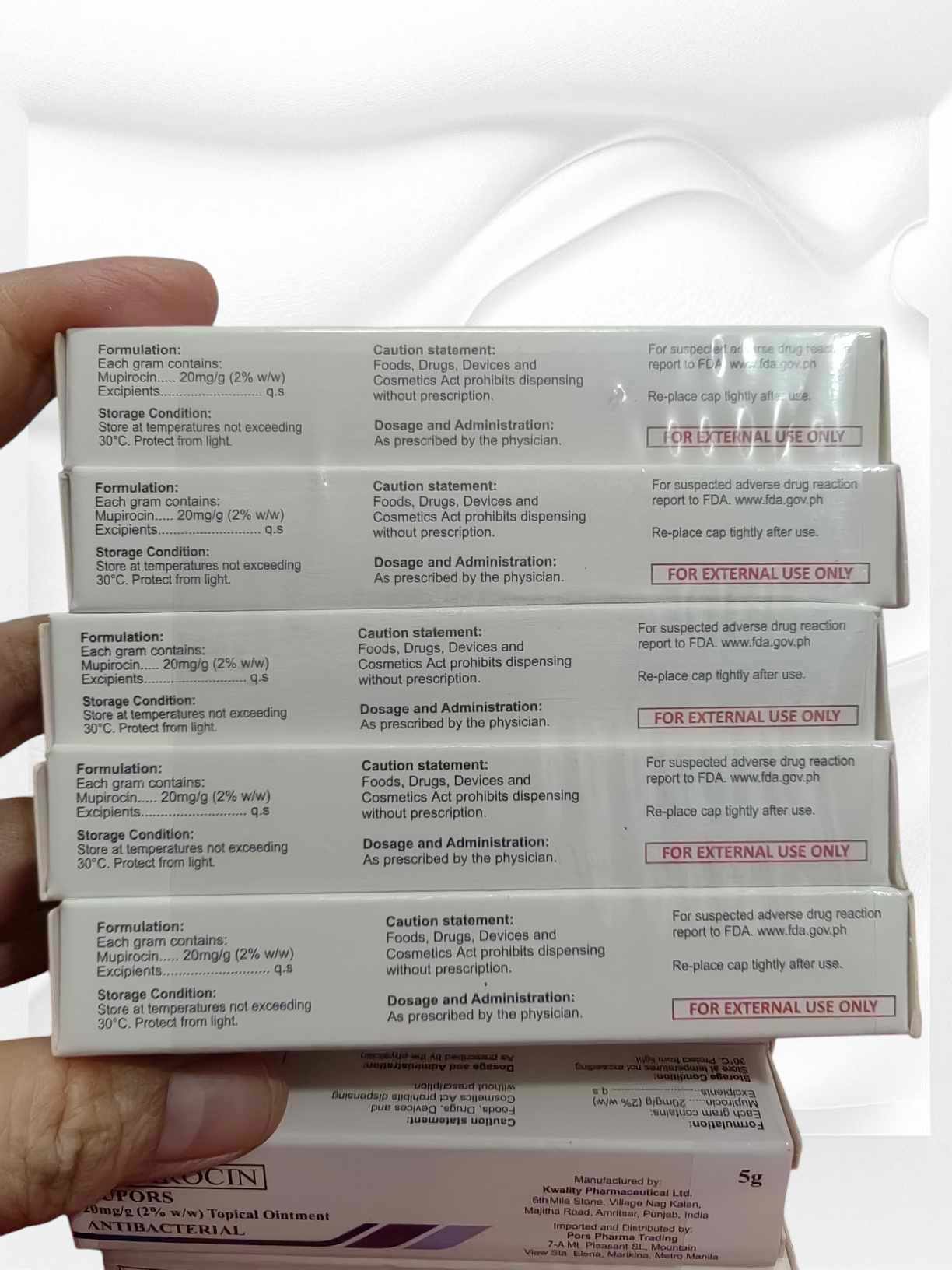 Mupirocin mupors topical ointment 5g 1 tube | Shopee Philippines