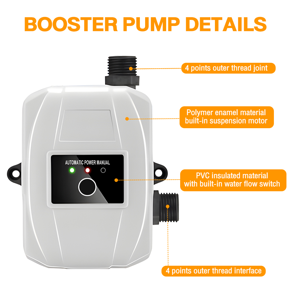 Water pump Shower Booster Pump Pressure Washer Pump 24V Automatic ...