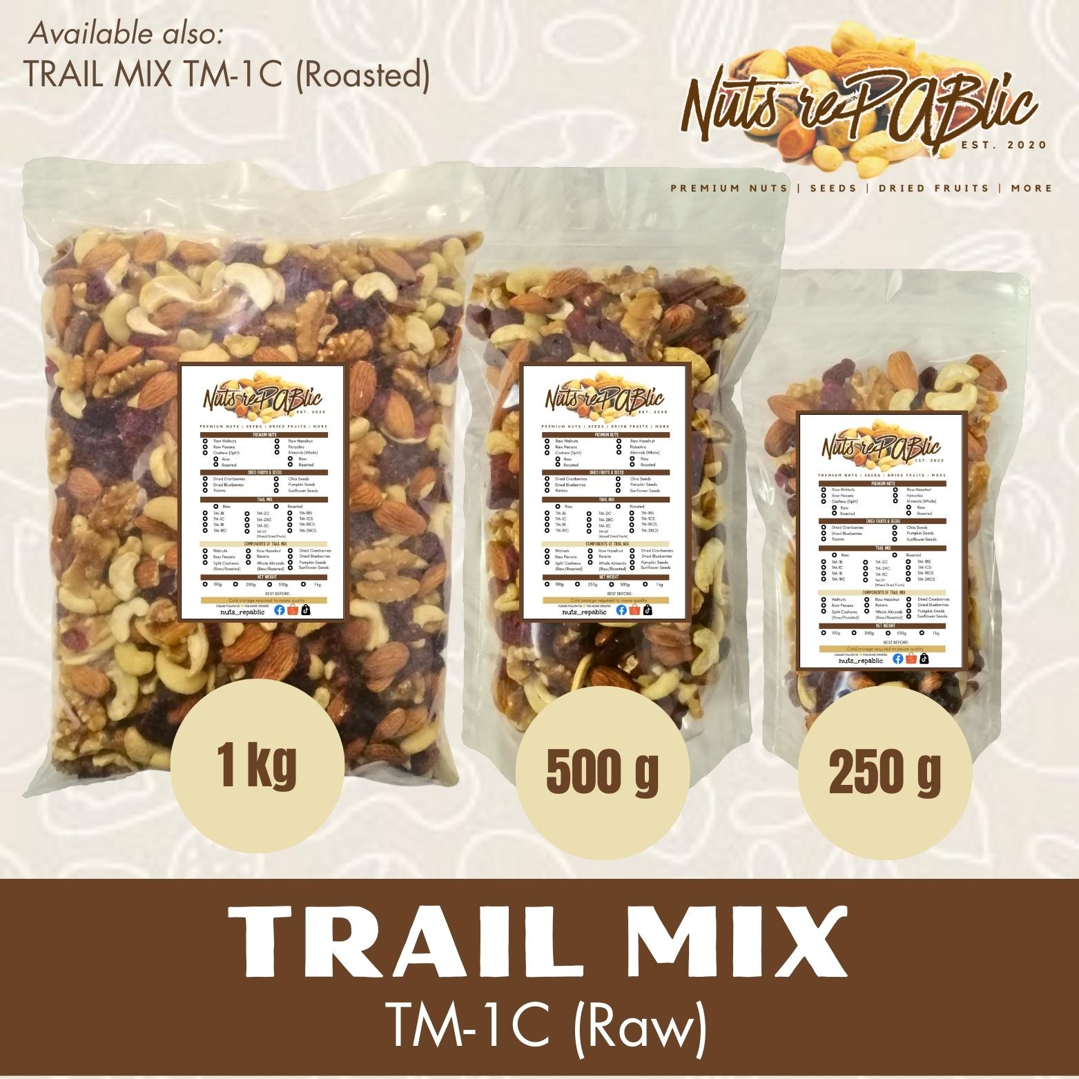 Premium Raw Trail Mix – Walnuts, Almonds, Cashews & Dried Cranberries ...