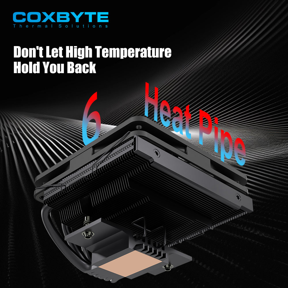 COXBYTE CPU COOLER FAN 30V6 Low Profile Radiator height 45mm ARGB FAN ...