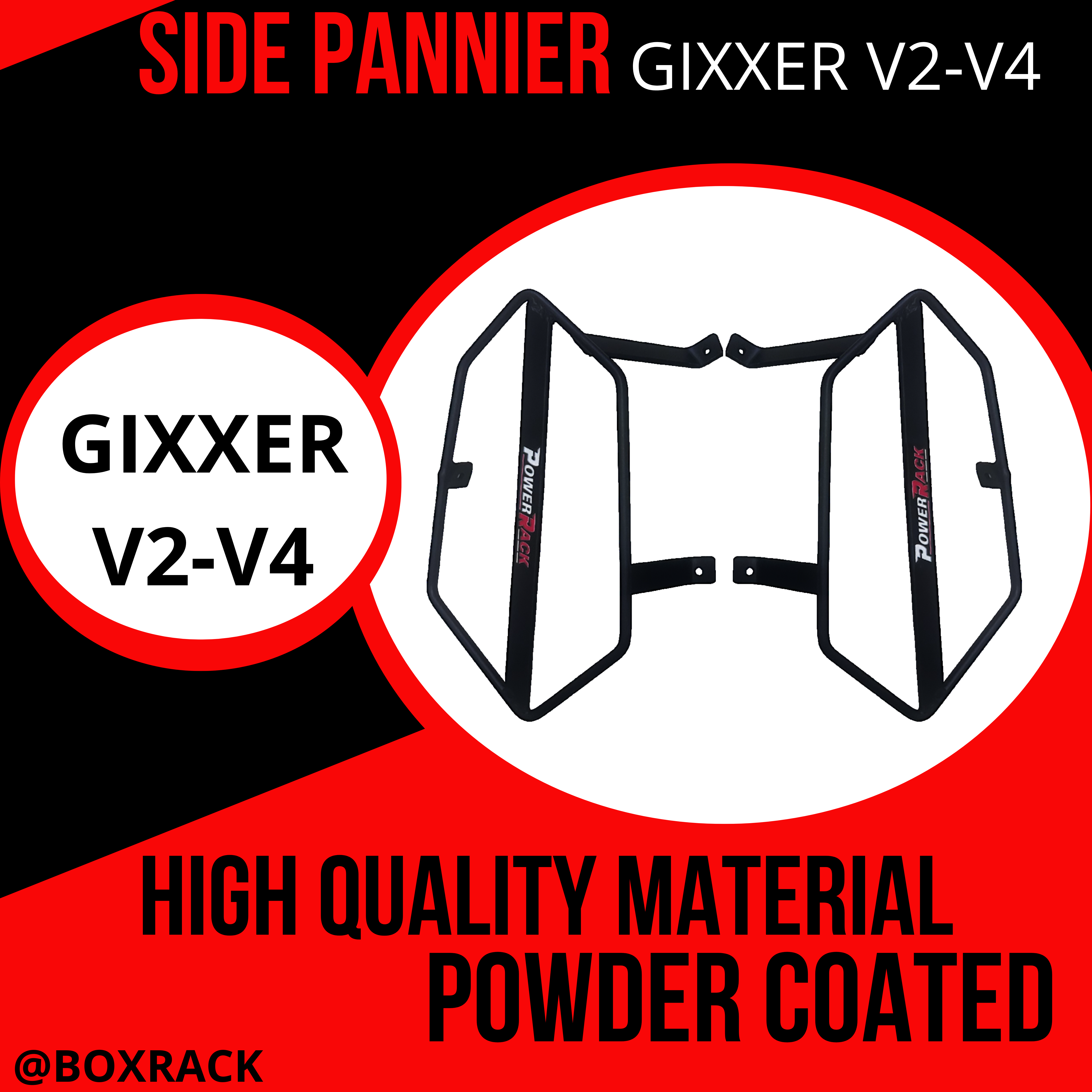 SIDE PANNIER FOR GIXXER V2-V4 / LIFE TIME WARRANTY / SIDE PANNIER ...
