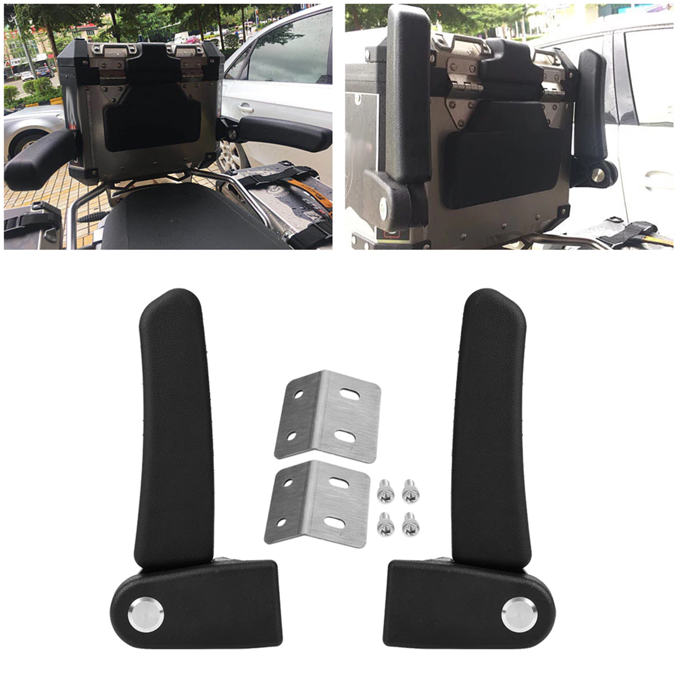 Rear Armrest Kit Alloy Folding Top Box Arm Rest Topbox Universal ...