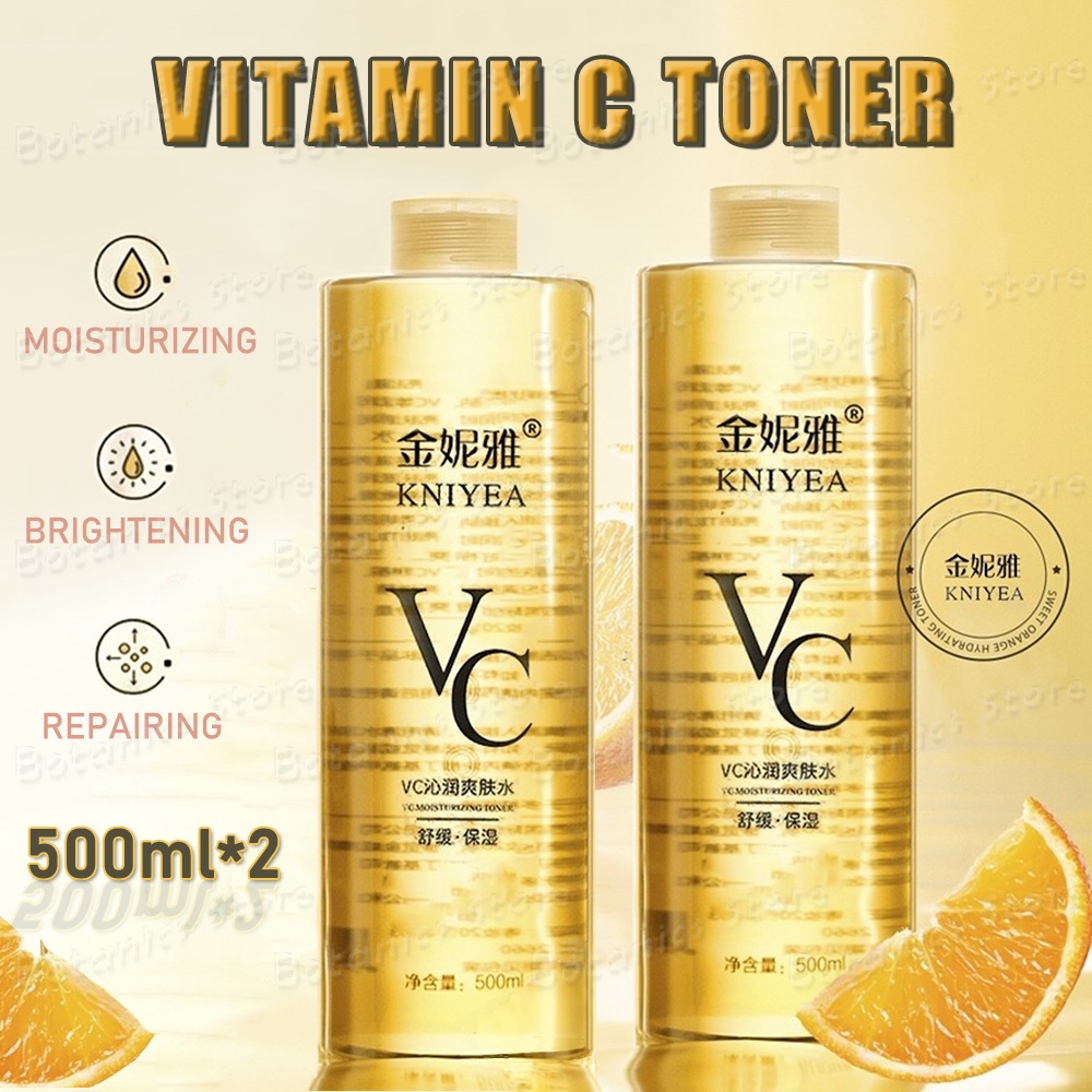 Vitamin C Toner Beauty Whitening Essence Moisturizing Hydrating Remove Melasma Acne Skin Care ...