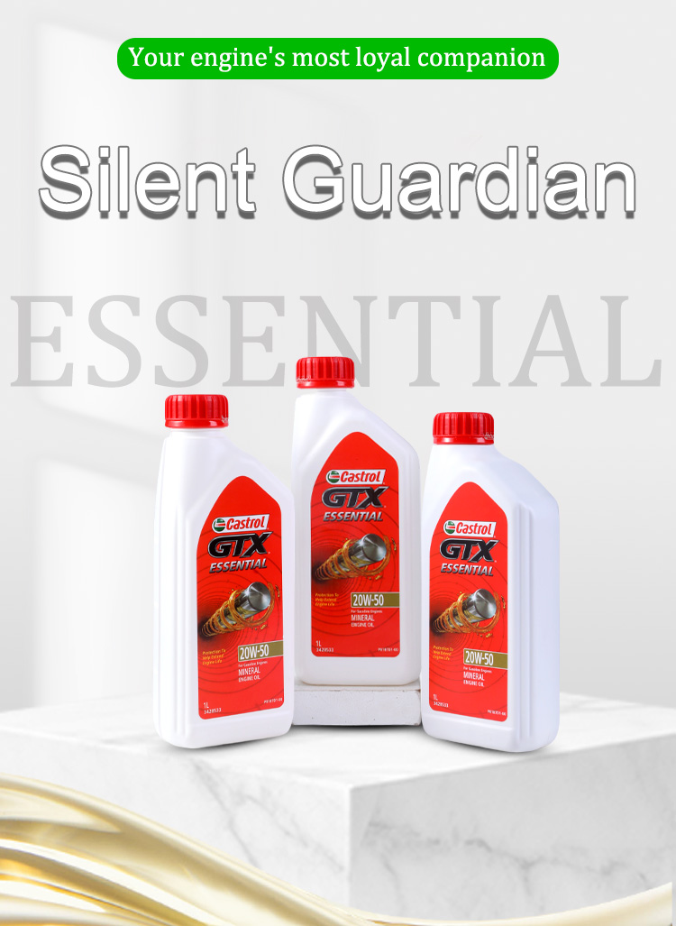 Castrol GTX Essential API SL/CF 20W-50 Engine Oil 1L | Shopee Philippines