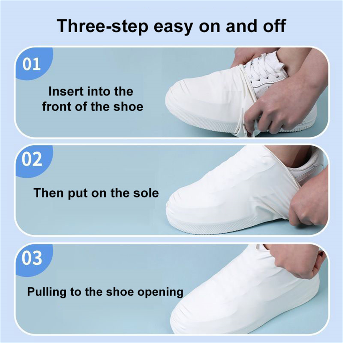 Rainshoe Cover Shoe Covers Rainproof Waterproof Silicone Thick Wear ...