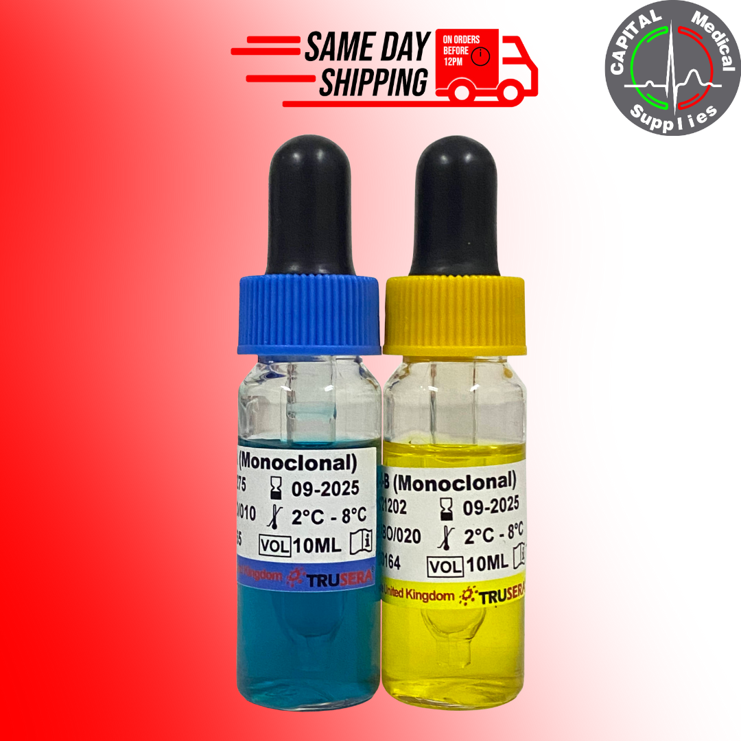 Blood Typing Sera, Anti A & B Anti D Monoclonal ABO Blood Grouping ...