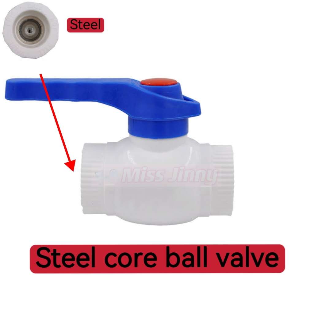 Heavy Duty PPR White/PE Black Fittings Union Patente Ball Valve(1/2,3/4 ...