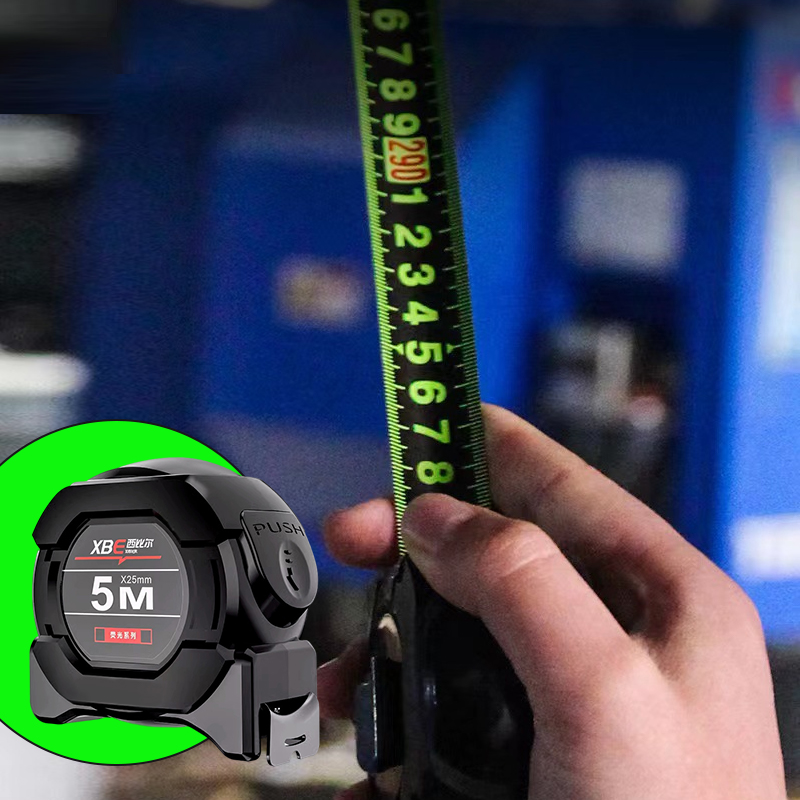 5/7.5/10M Fluorescent Tape Measure Metro Steel Measuring Tape Auto Lock ...
