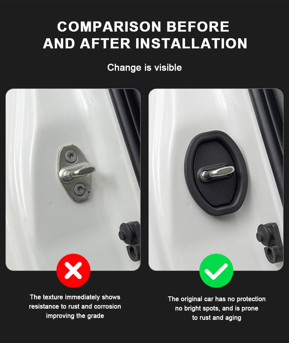 Car Door Lock Silicone Shock Absorber Self-Adhesive Auto Door Latch ...