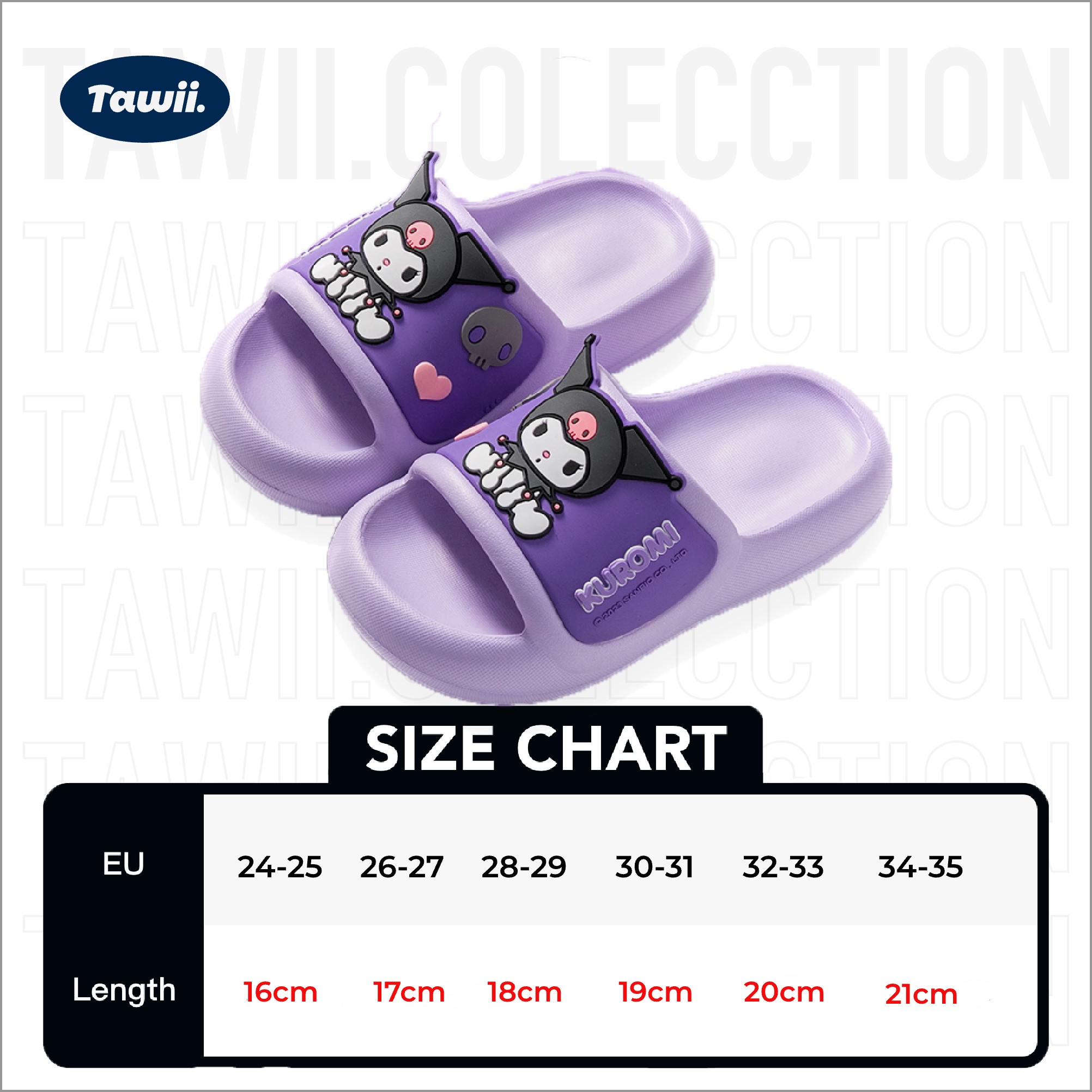 Tawii. Slippers for kids girl Kuromi Cinnamon Dog Cartoon Non-Slip ...