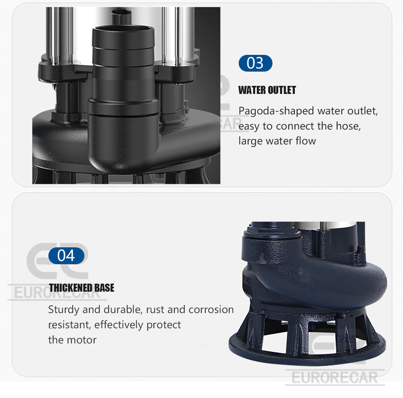 220V 60Hz Submersible Pump Heavy Duty Cutting Sewage Pump Fecal Mud ...