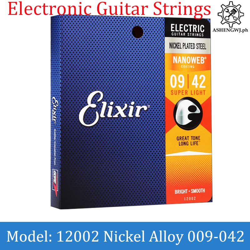 Elixir Nickel Alloy Light Electric Guitar String 12002 12052 12077 6 ...