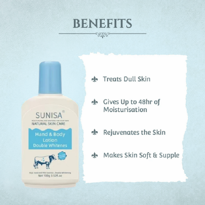 Sunisa Milk Whitening with Gluta Acid Hand & Body Lotion 100g ...