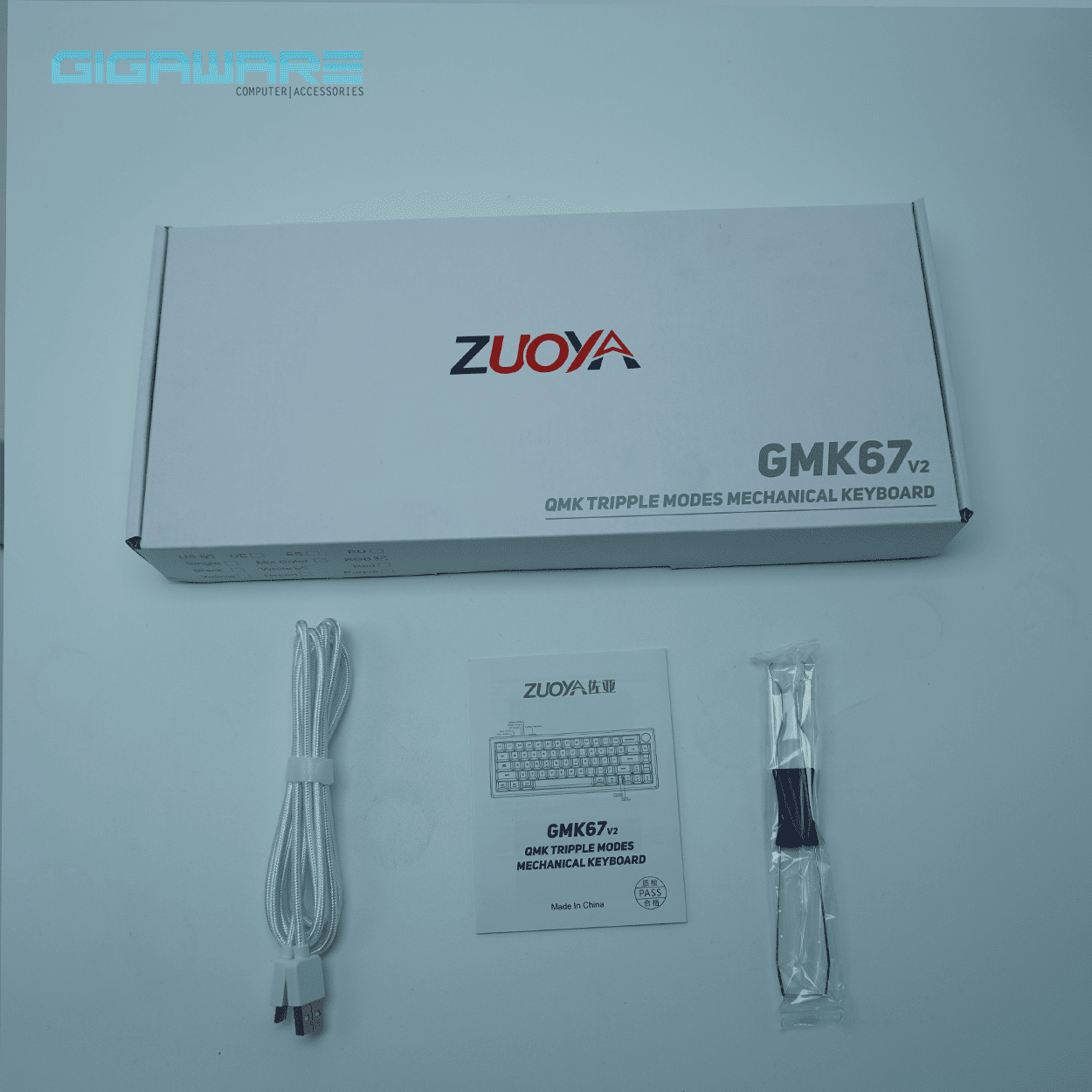 Gigaware ZUOYA GMK67 V2 RGB Customize DIY Mechanical Keyboard 67 Keys ...