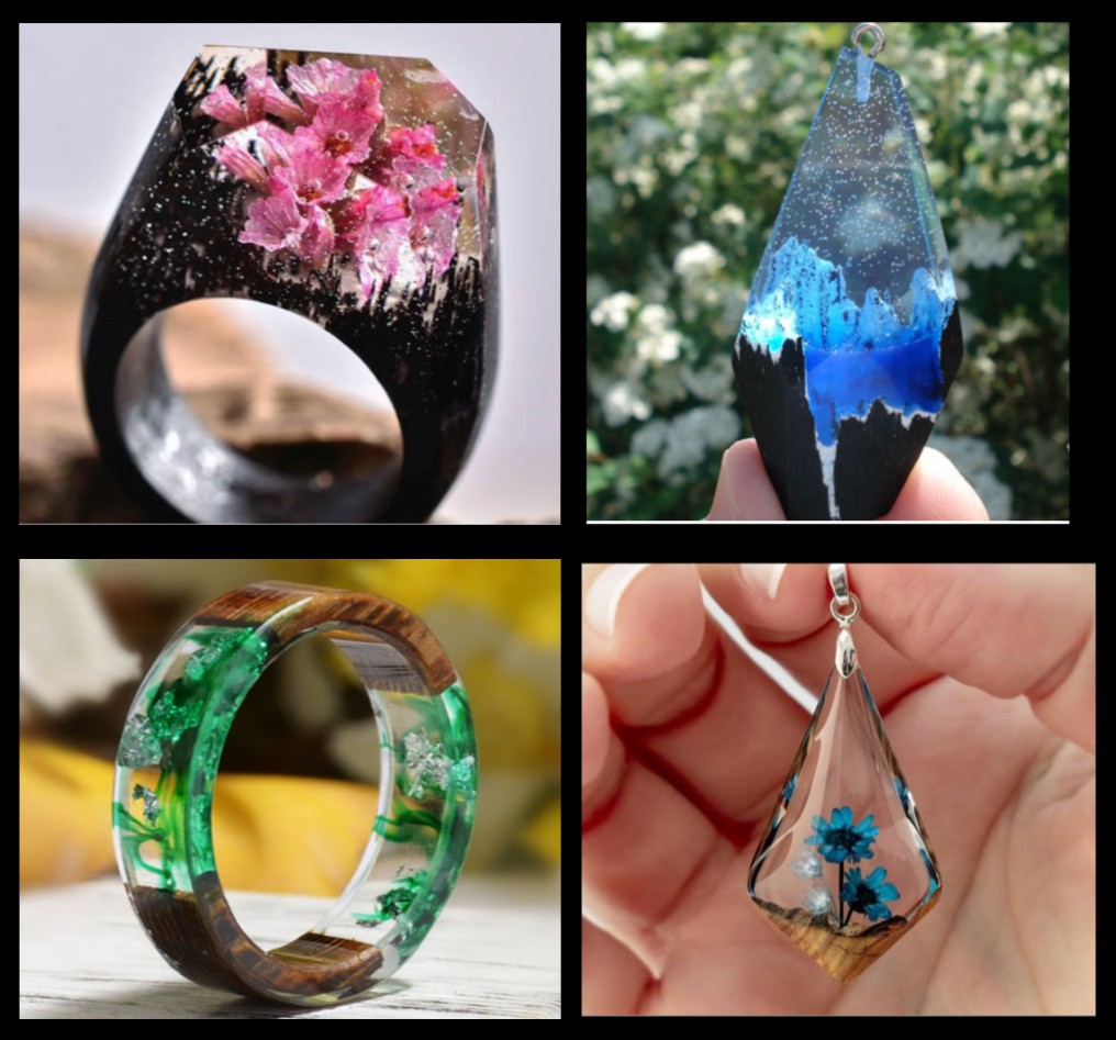 Epoxy Resin Set 1Kg (Hardener Included) 3:1 Ratio Jewelry Making ...