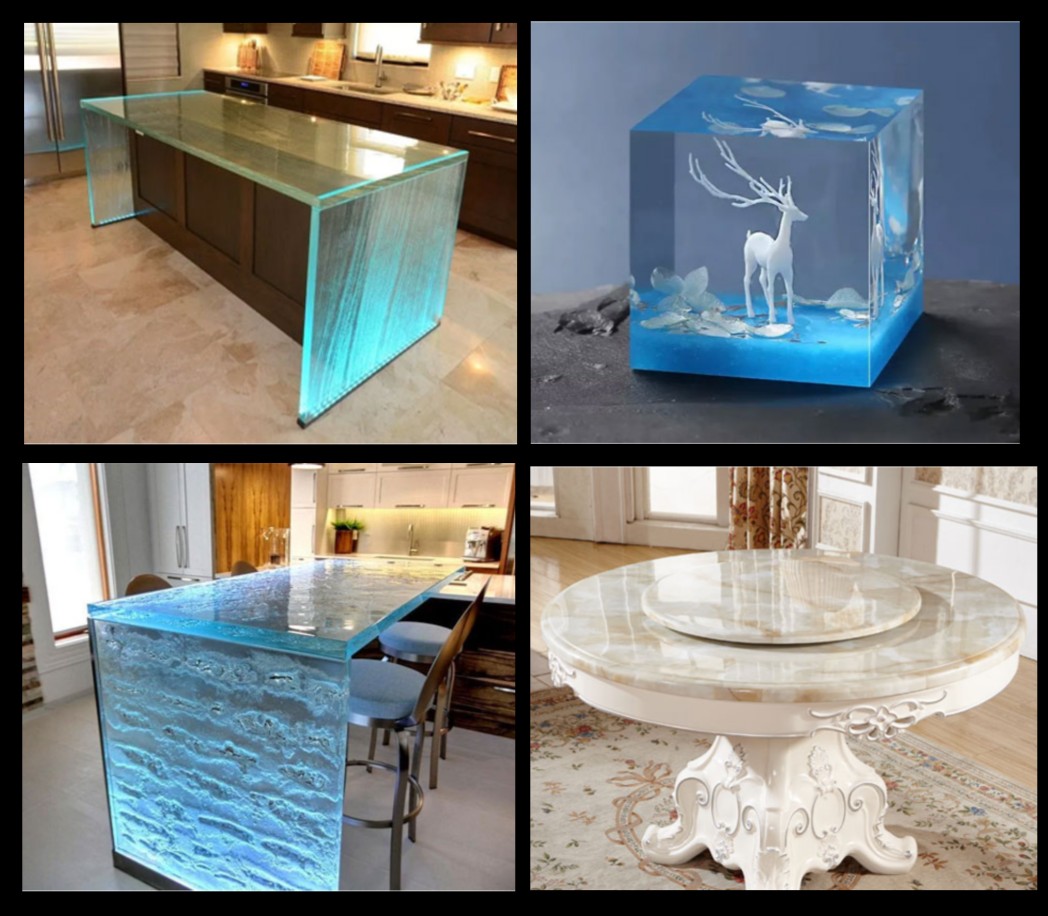 1kg Clear Epoxy Resin 3:1 Casting Acrylic Modified Resin Clear Set A ...