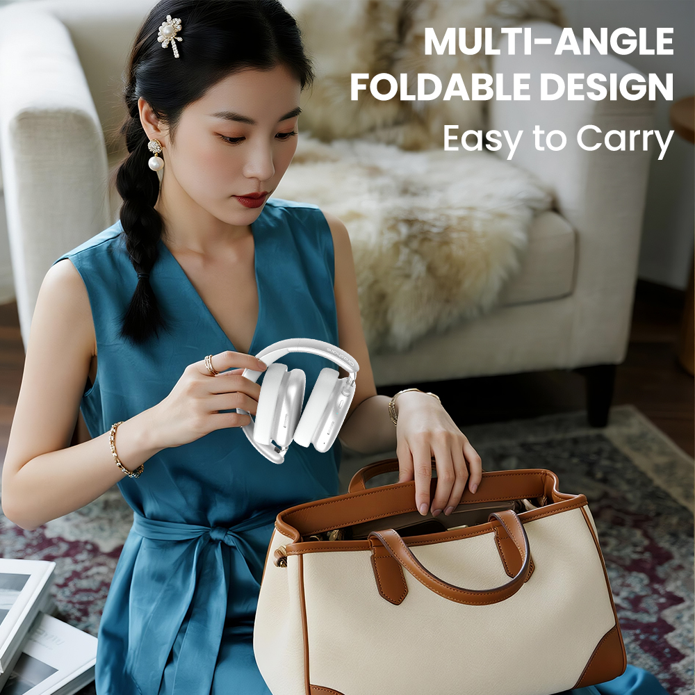 Orashare HS07 ANC Headphones 30dB Noise Cancelling Bluetooth 5.4 Deep ...