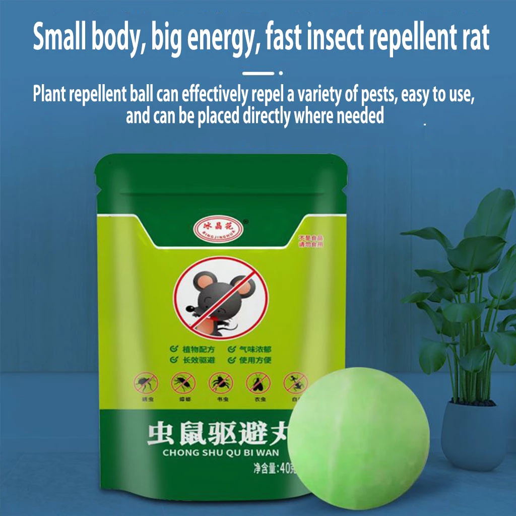 Original Mouse Repeller Ball Rat Repellent Mothballs Insect Cockroach ...