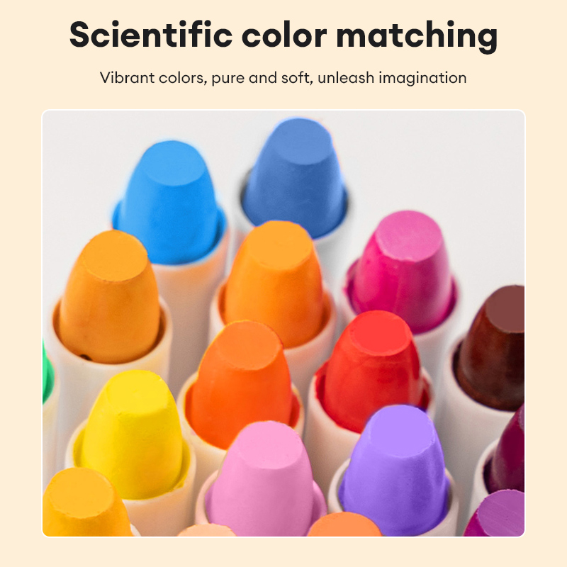 Deli 12/24/36/48 Colors Rotating Crayon Art Painting Pens Water Soluble ...