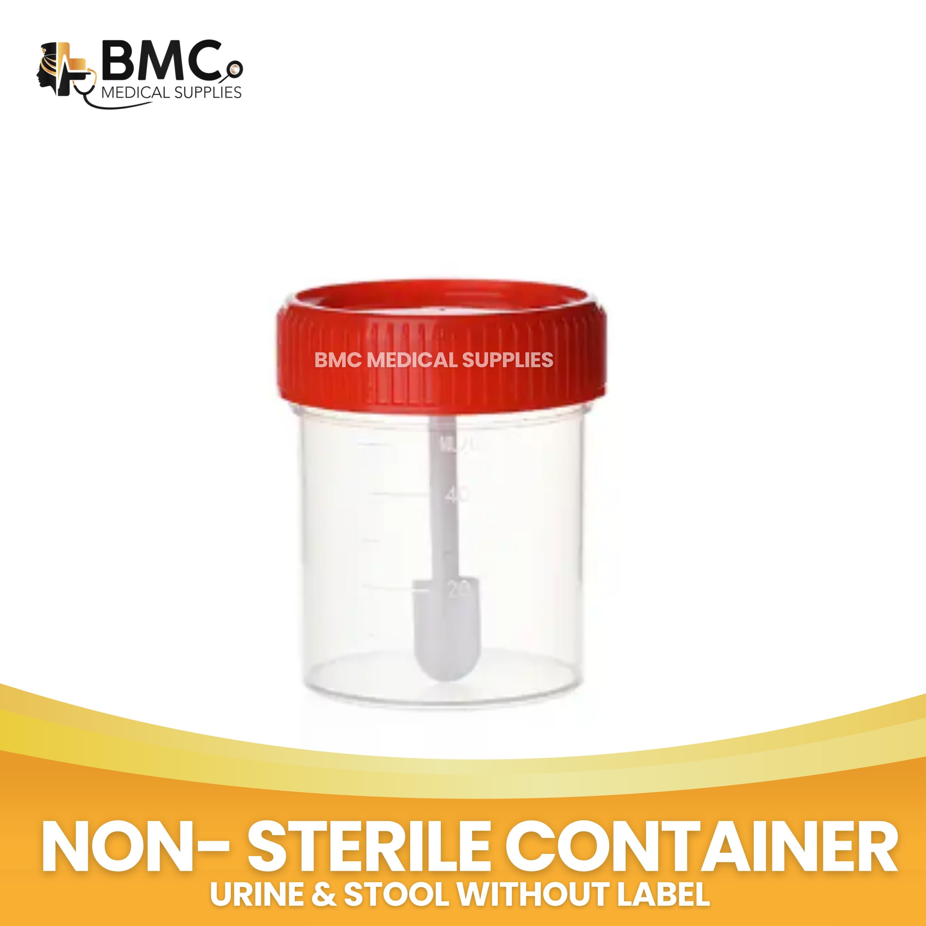 [NON-Sterile] Urine/ Stool Specimen Container (With/out Label) | Shopee ...