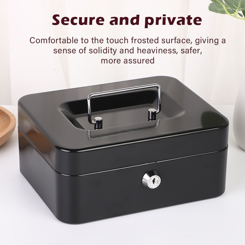 Money Secret Security Safe Box With Metal Lock Waterproof Portable ...
