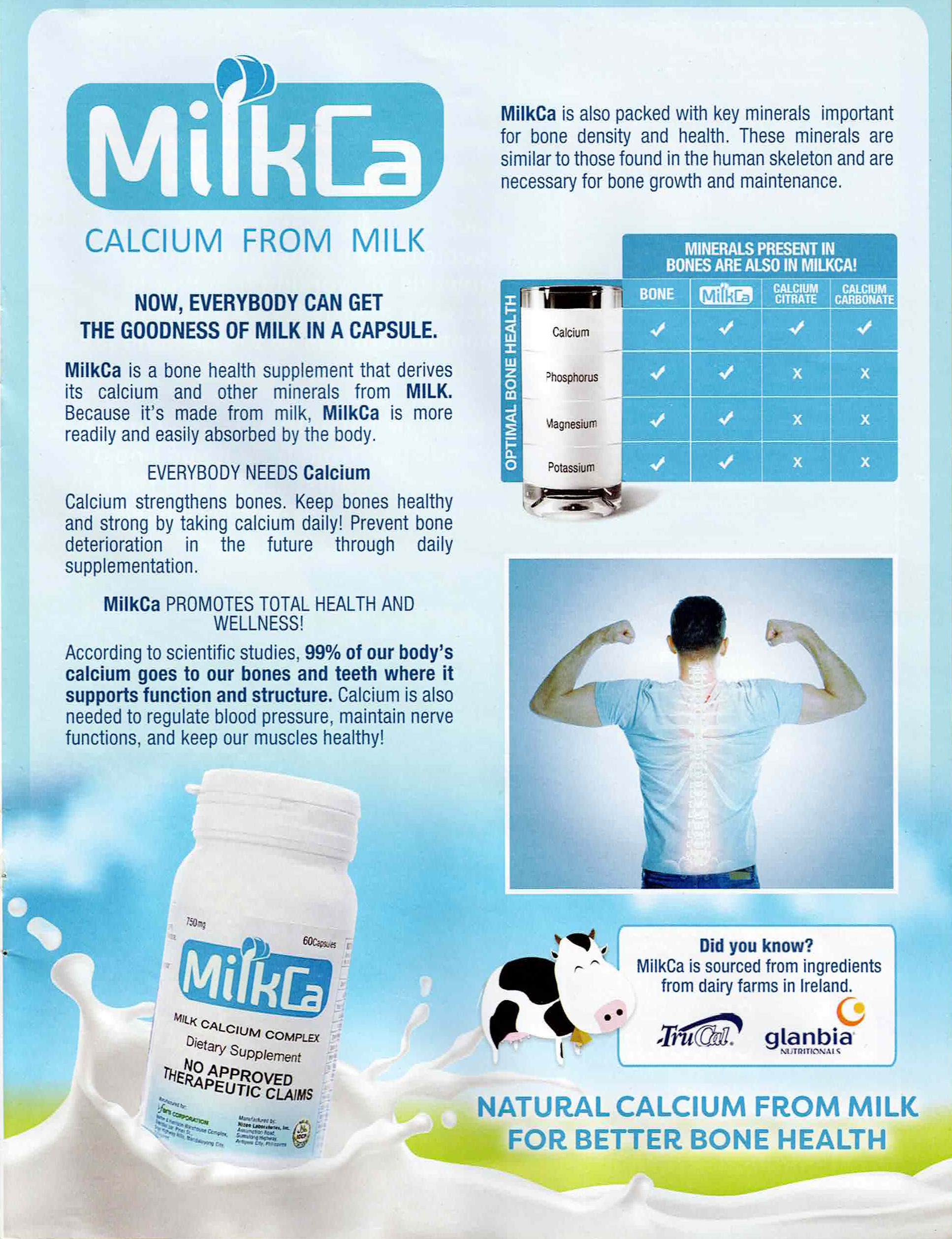Milkca Buy1 Take1 Milk Calcium Complex with Iron and Zinc 60capsule ...
