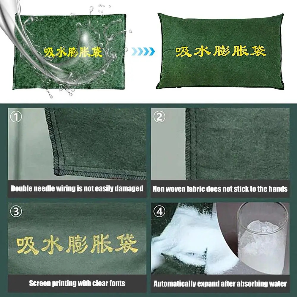 Self-priming water expansion bag flood control and flood prevention non ...
