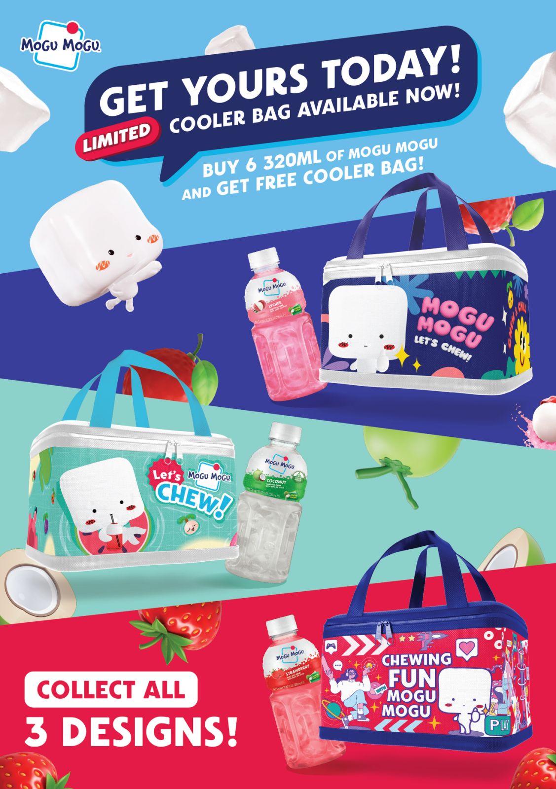 Mogu Mogu Cooler Bundle of 6 (320ml x 6 Bottles) | Shopee Philippines