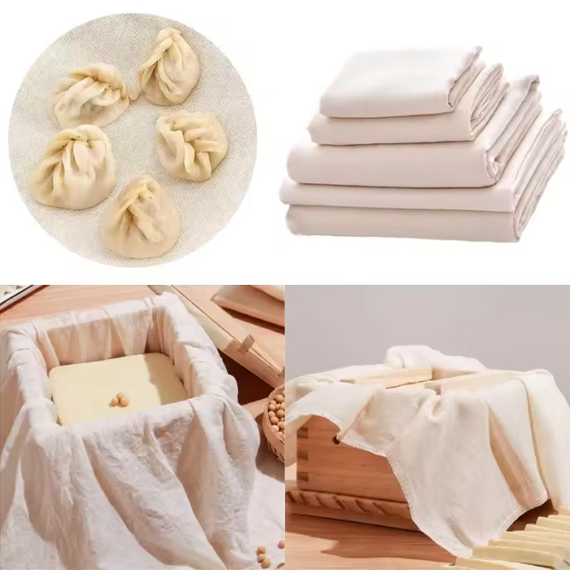 3Pcs Breathable Cheese Cloth Non-stick Steamer Gauze Reusable Cotton ...