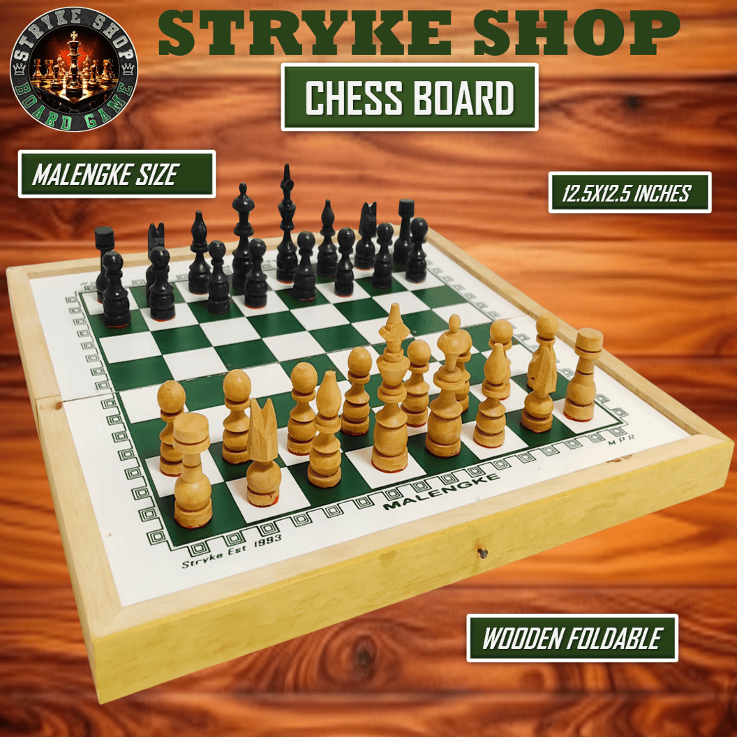 Chess board High-Quality Wooden Foldable Chess Malengke-Size 12X12 ...