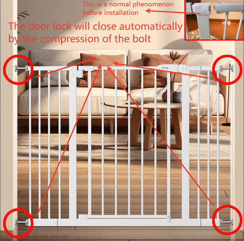 【Warranty & COD】Kidsland safety gate Fence for baby Adjustable safety ...