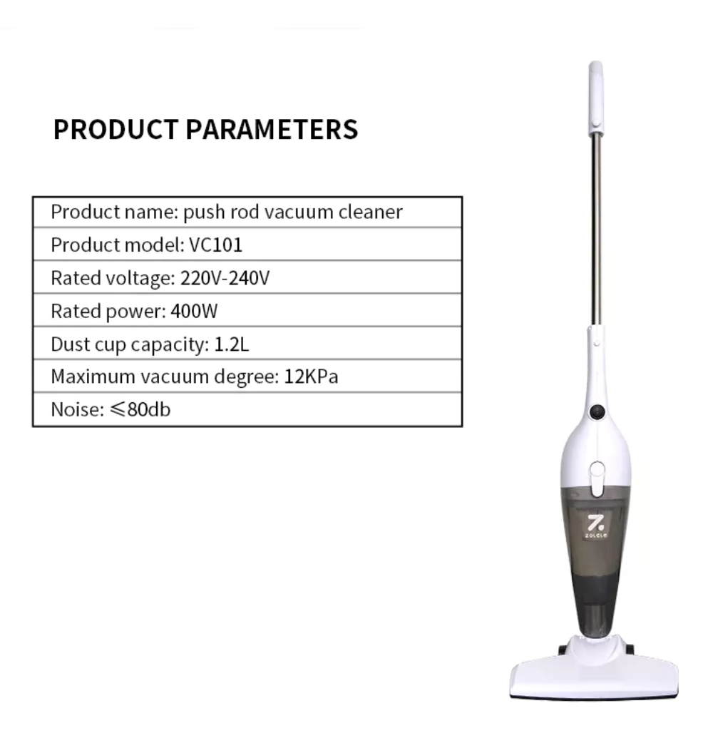ZOLELE VC101 Vacuum Cleaner 2-in-1 Handheld Household Cleaner with ...