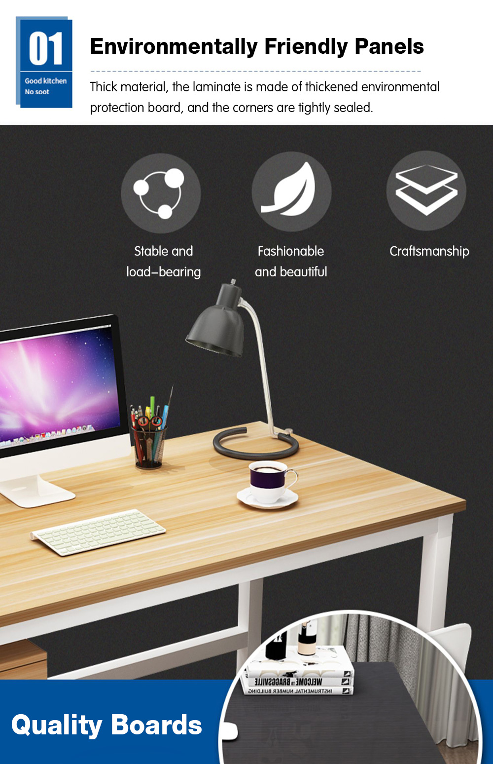 Office Table home table White study table desk table chair computer ...