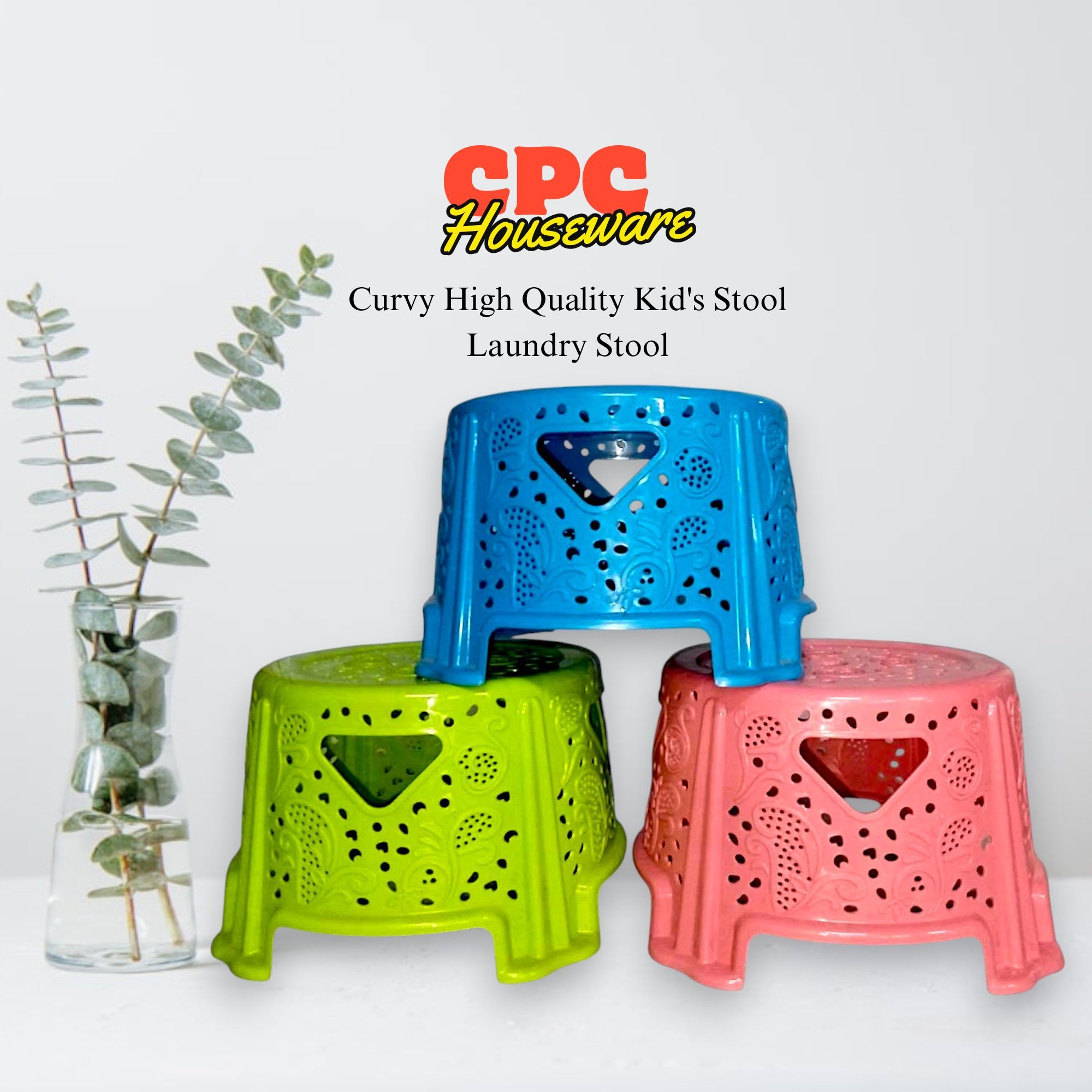 Elegant Curvy High Quality Kid's Stool Laundry Stool/Upuan/Silya ...
