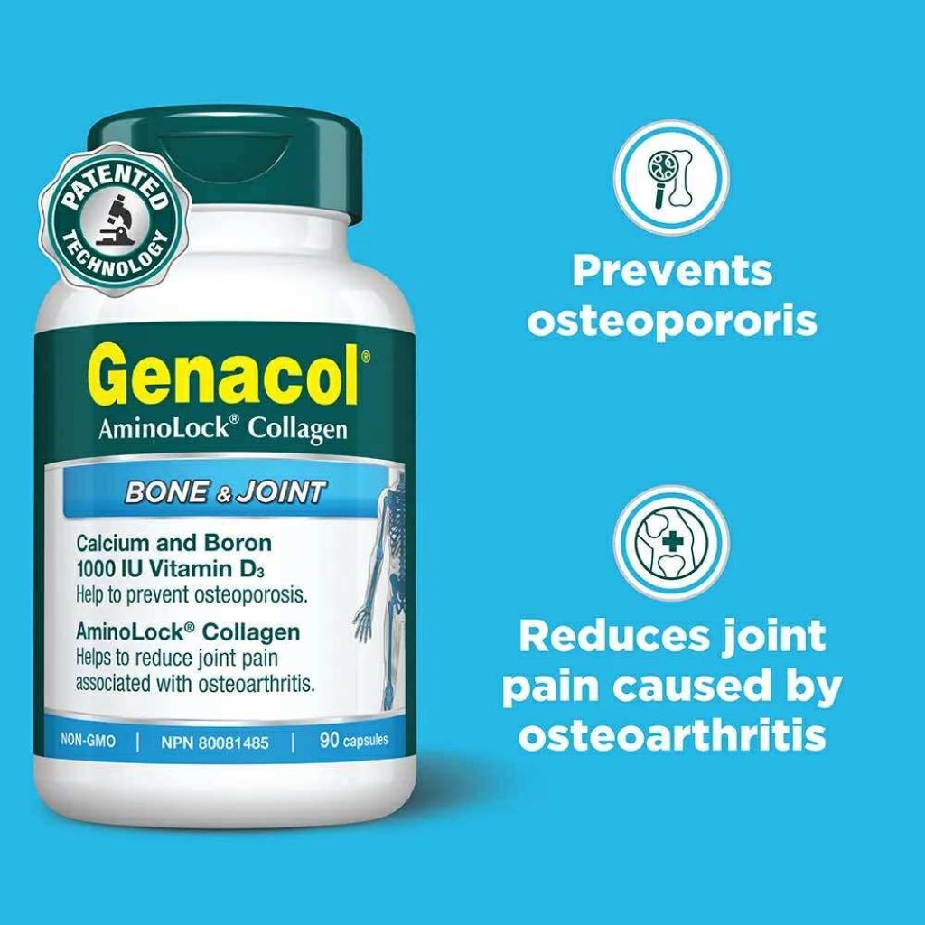 *MADE IN CANADA* Genacol AminoLock Collagen BONE & JOINT | 90 capsules ...