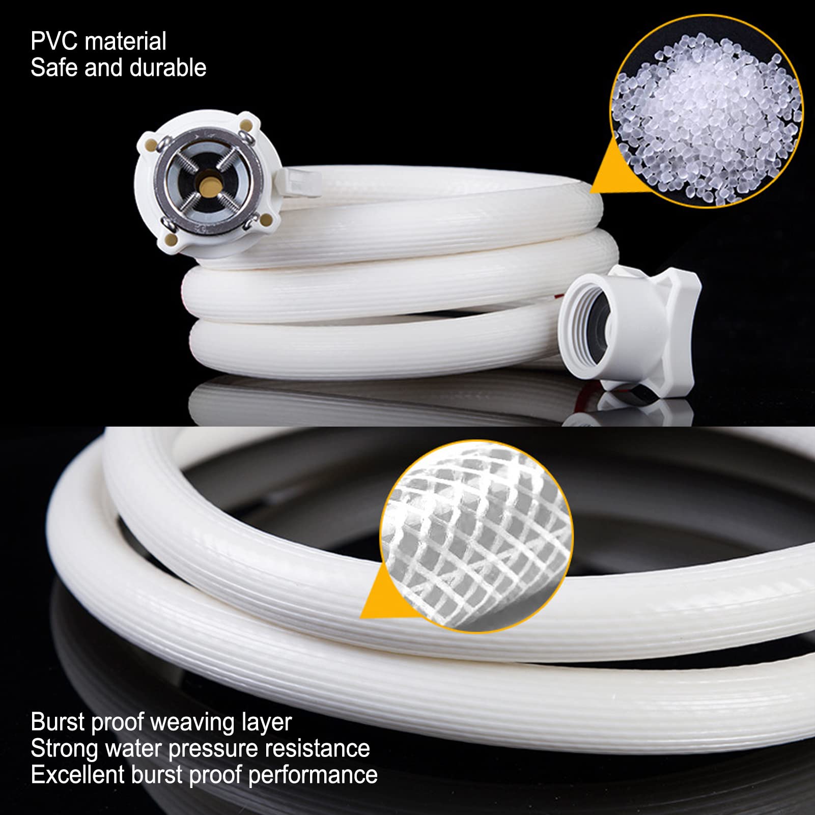2.5-15m Optional Automatic Washing Machine Inlet Pipe Inlet Water Hose ...