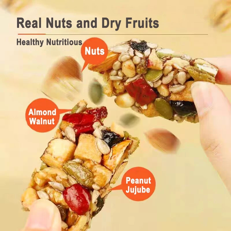 Sugar-Free Mixed Nuts Bar – Healthy Snack, Crispy Cereal Cake for Diet ...