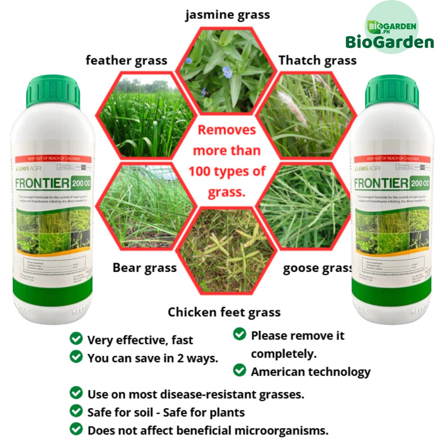 [BUY 1 GET 1] Leads Agri FRONTIER herbicide for grass killer Fast ...