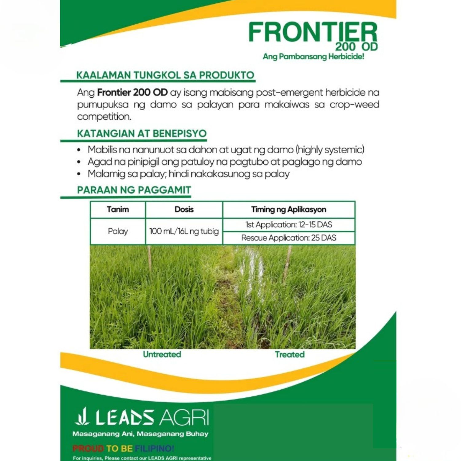 [TOP] FRONTIER 200 OD Herbicide 1 Liter, Herbicide For Fruit Tree, 24d ...