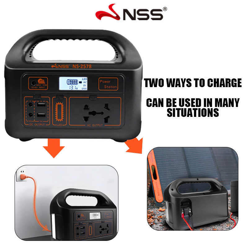 NSS Solar Portable Power Station multi-function Backup Lithium Battery ...