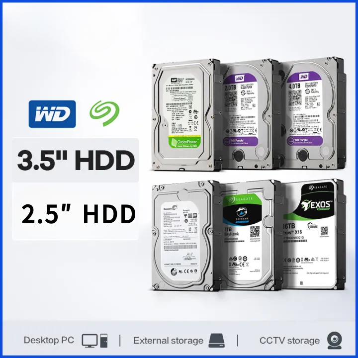 WD 3.5 inch Hard Disk Drive 500GB HDD For Laptop / Desktop Computer ...