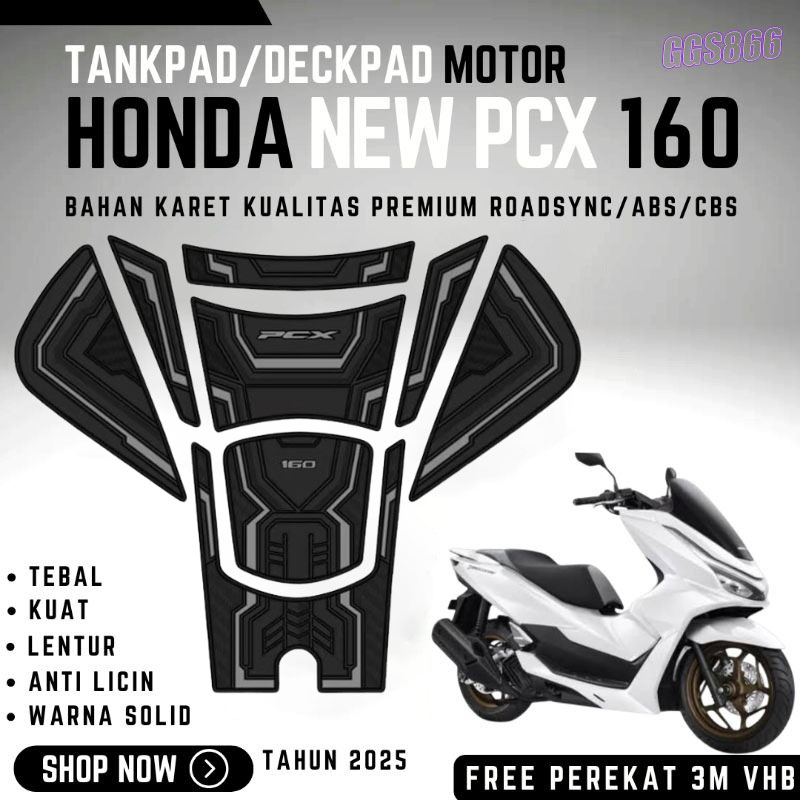 PCX 160 2025 Motorcycle Deckpad Full Rubber / PCX 160 Motorcycle ...
