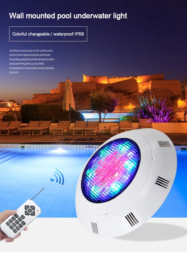 LED Swimming Pool Light RGB Underwater Decorative IP68 Waterproof AC12V ...